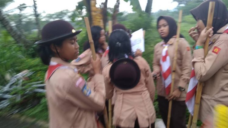 Serunya Praktik Sketsa Panorama Pramuka SMK Negeri 1 Cangkringan ...